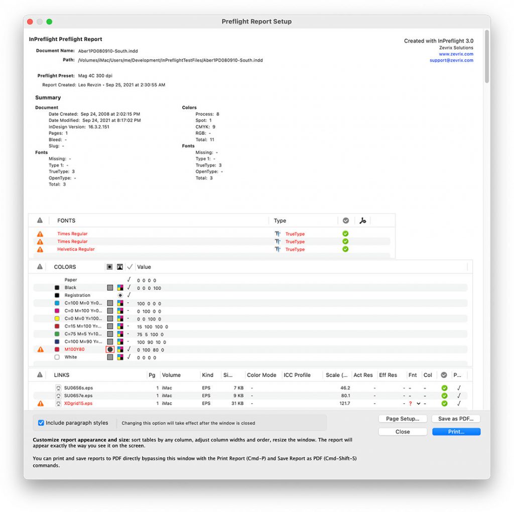 Preflight Adobe InDesign documents and prepare for output |… – Zevrix ...